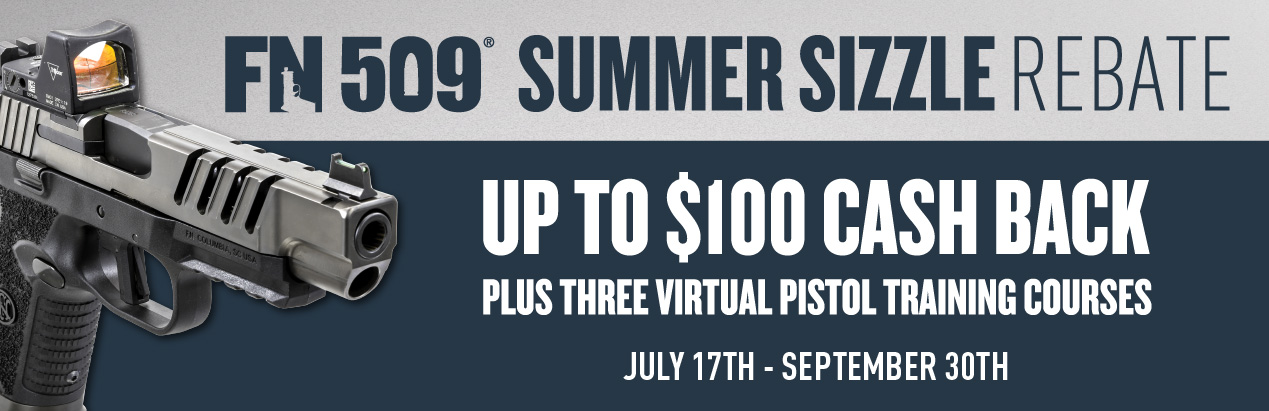 FN 509® Summer Sizzle Rebate 2023 | Gun Rebates | GunBroker