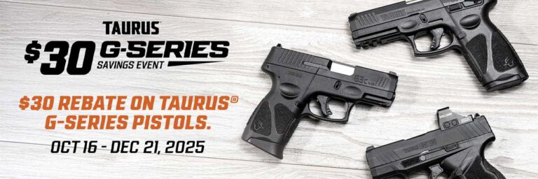 Taurus G-Series $30 Rebate 2025 | Gun Rebates | GunBroker