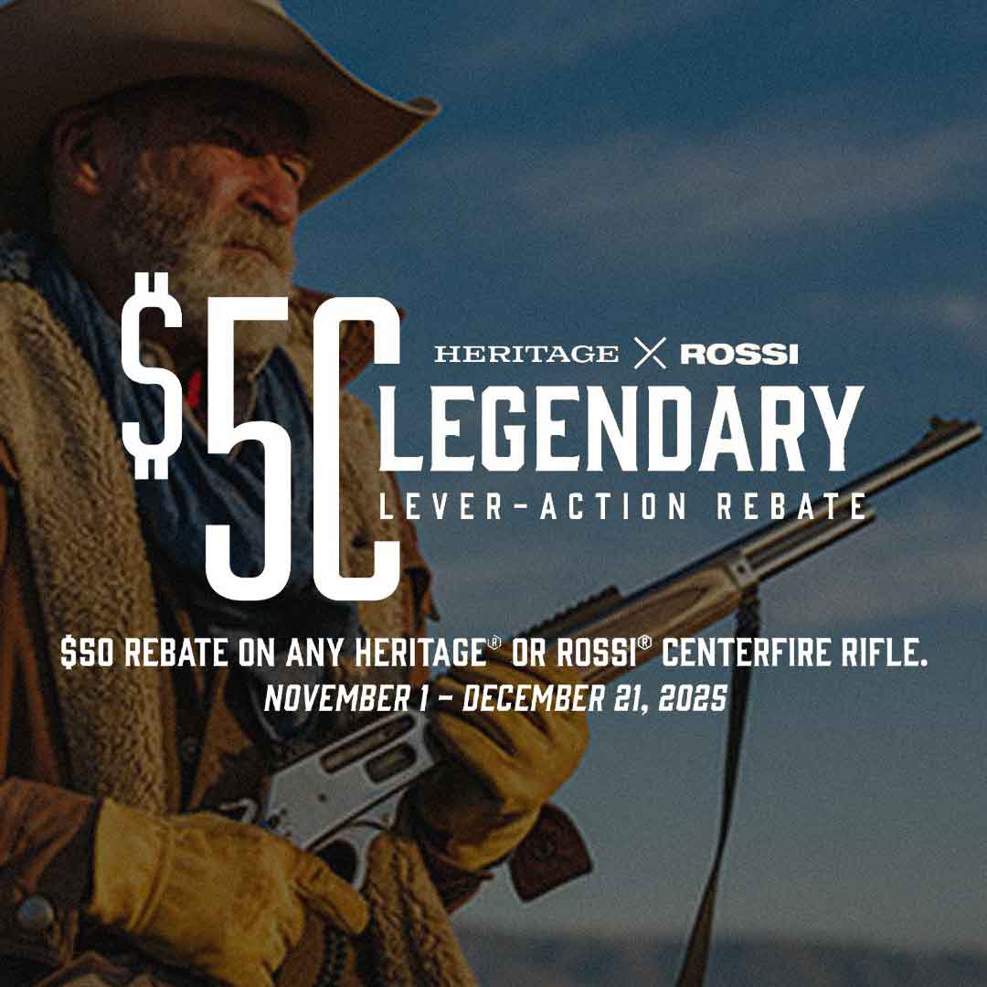 Heritage x Rossi Legendary Lever Action Rebate 2025 | Gun Rebates ...