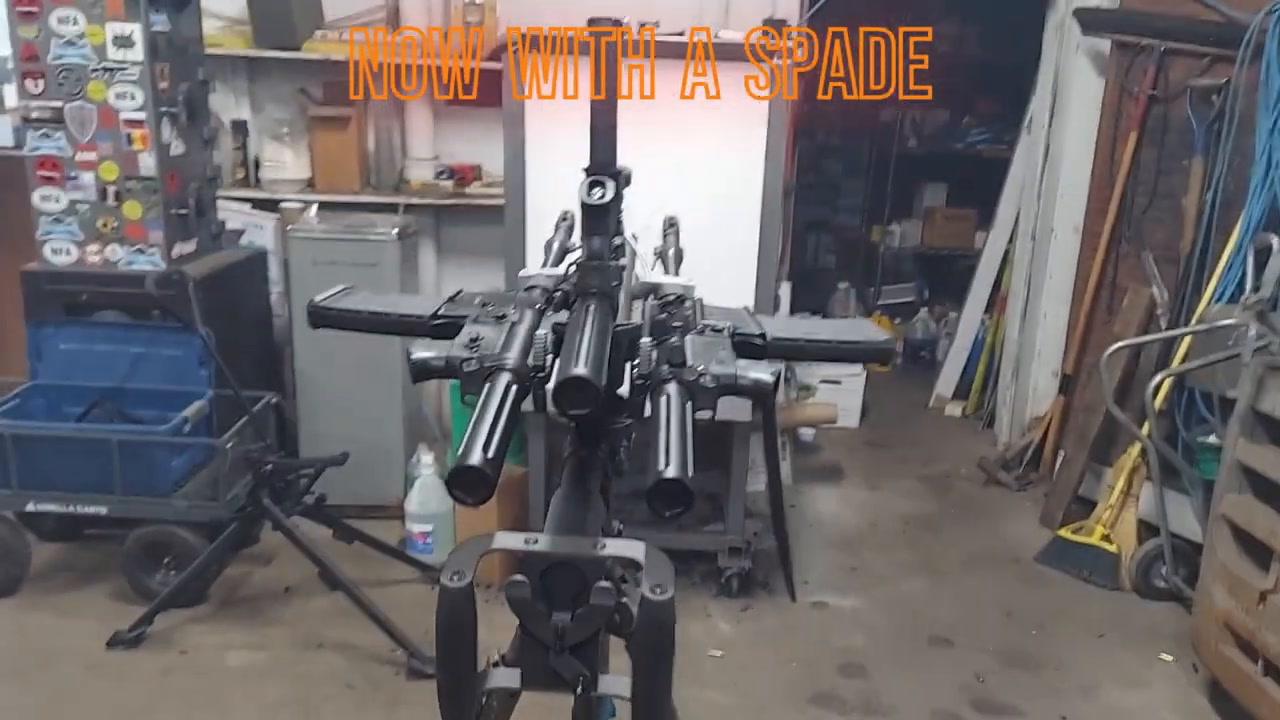 Quad M16 5.56 Machine Gun On MG42 Tripod-RangeToys 138 Auction ...